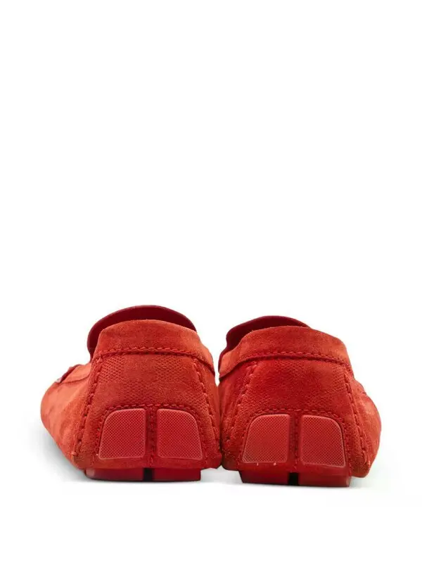 LOUIS VUITTON Damier Suede Loafers
