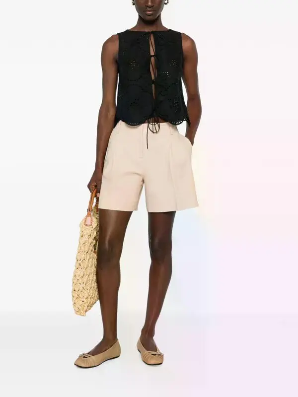 Ermanno Scervino Belt-loop Pleated Shorts - Neutrals