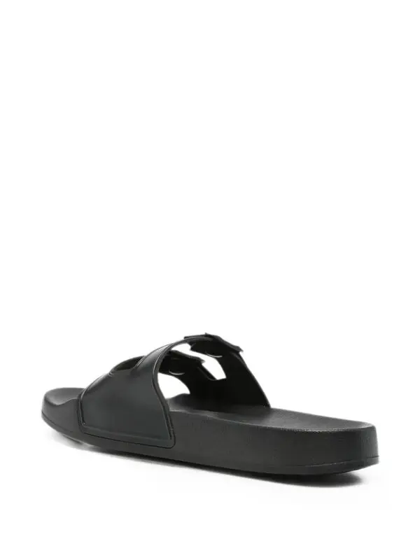 Emporio Armani Buckle-fastening Slides - Black