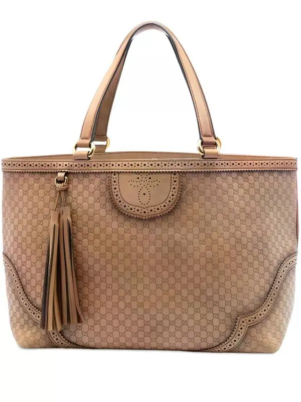 Gucci Large Microssima Brogue Duilio Tote Bag