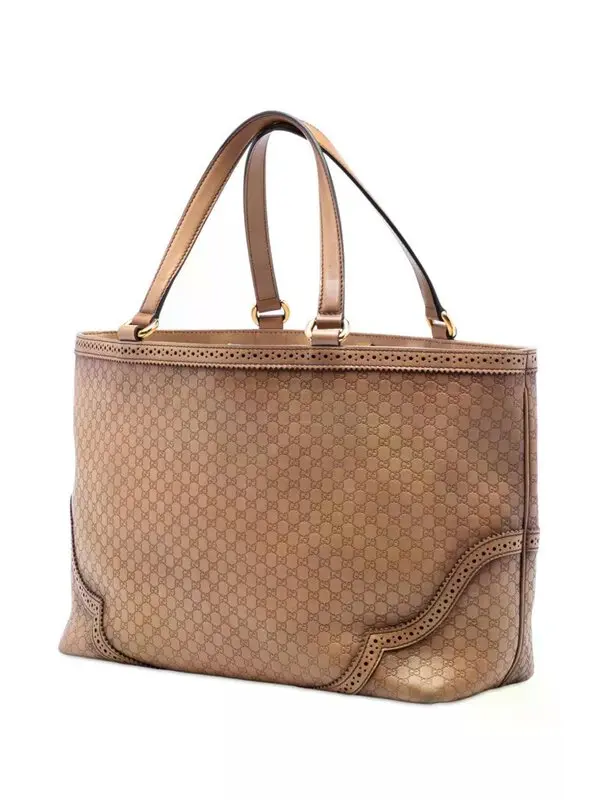 Gucci Large Microssima Brogue Duilio Tote Bag