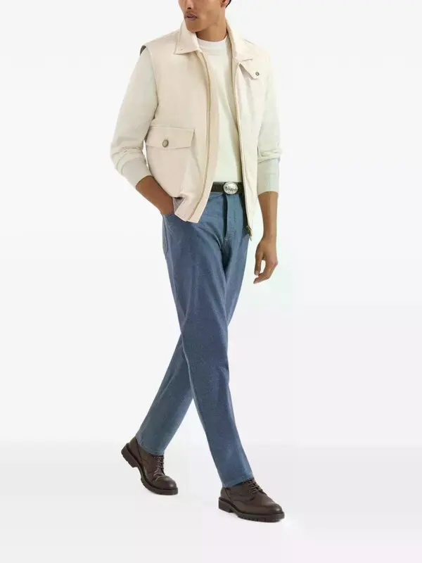 Brunello Cucinelli Virgin Wool Flannel Five-pocket Trousers