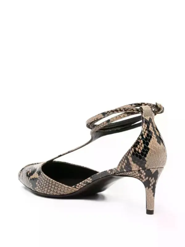 Khaite Mia Snakeskin-effect Pumps