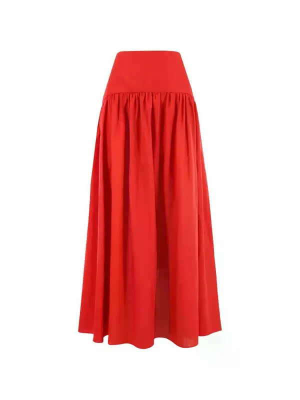 Staud Procida Maxi Skirt - Red