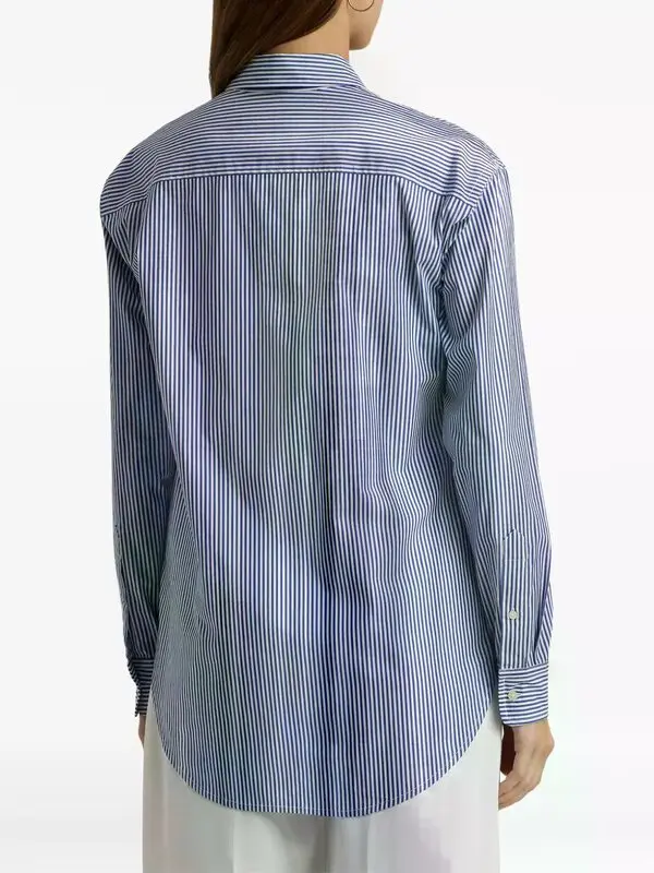 Ralph Lauren Striped Embroidered Logo Shirt