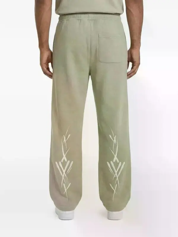 EXIT SOCIETY Fractured X Logo-print Drawstring Track Pants