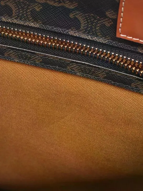 Celine Vertical Cabas Tote Satchel - Brown