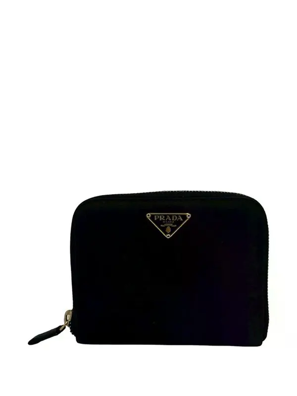 Prada 2000-2013 Tessuto Zip Wallet Small Wallets - Black