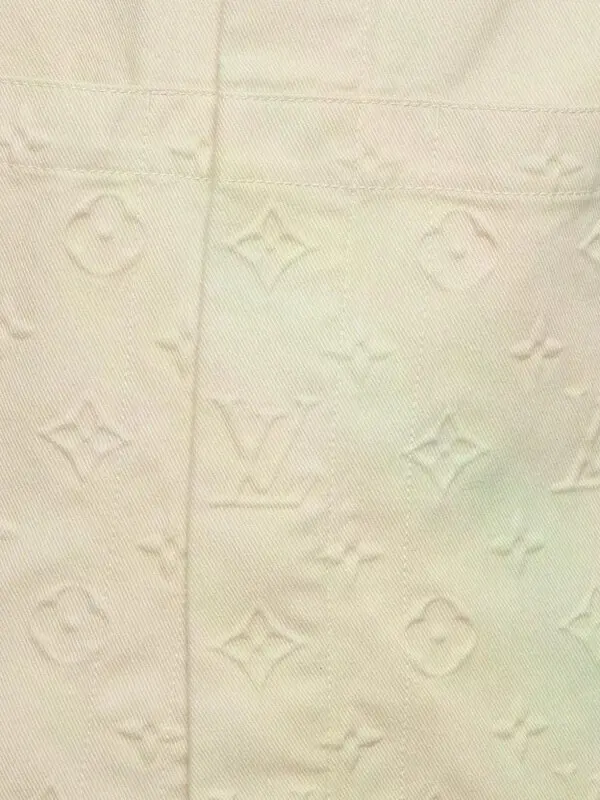 LOUIS VUITTON Monogram Embossed Denim Ensemble