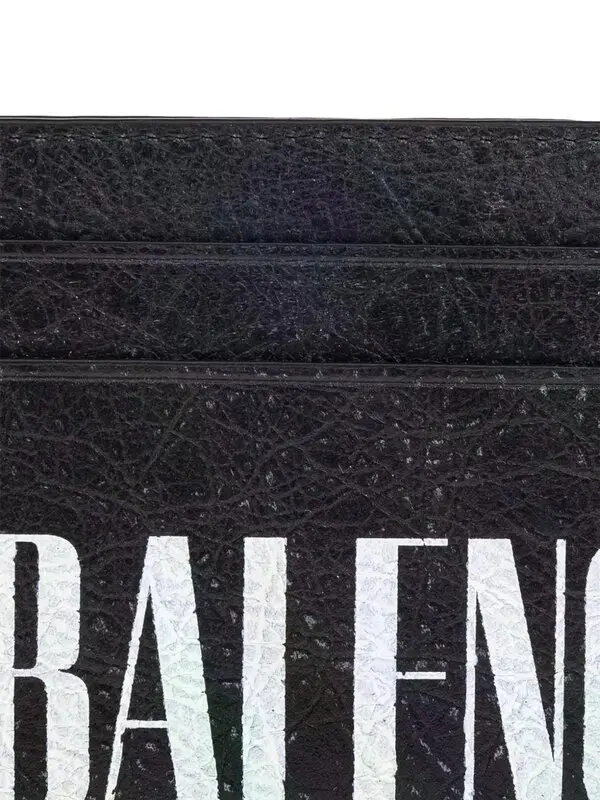 Balenciaga Leather Cardholder - Black