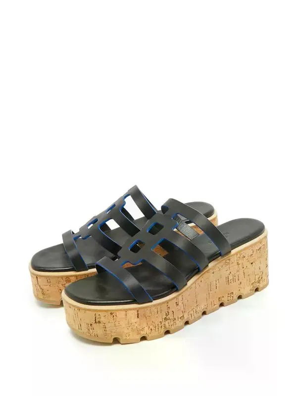 Hermès Isabella Cork Wedge Sandals