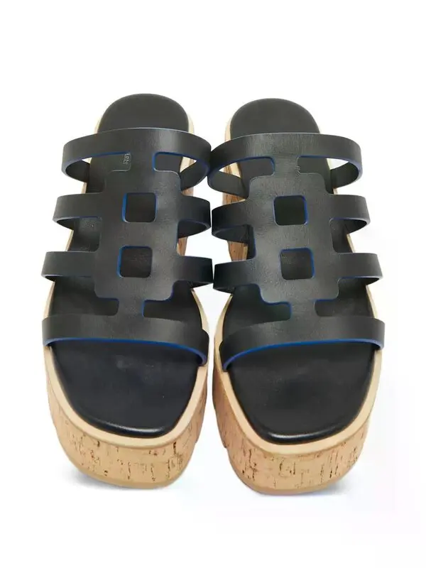 Hermès Isabella Cork Wedge Sandals
