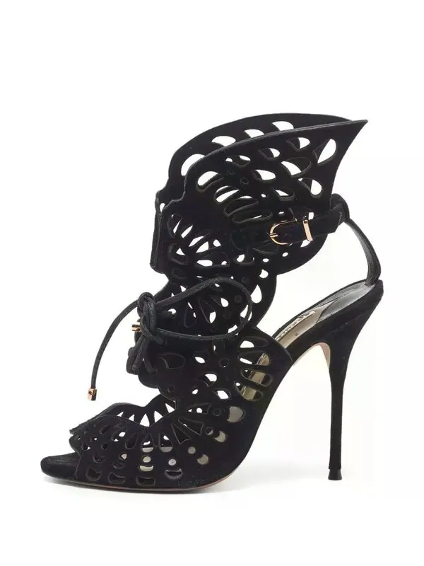 SOPHIA WEBSTER Riko Laser-cut Sandals - Black