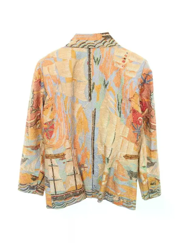 Hermès Silk All-over Pattern Jacket