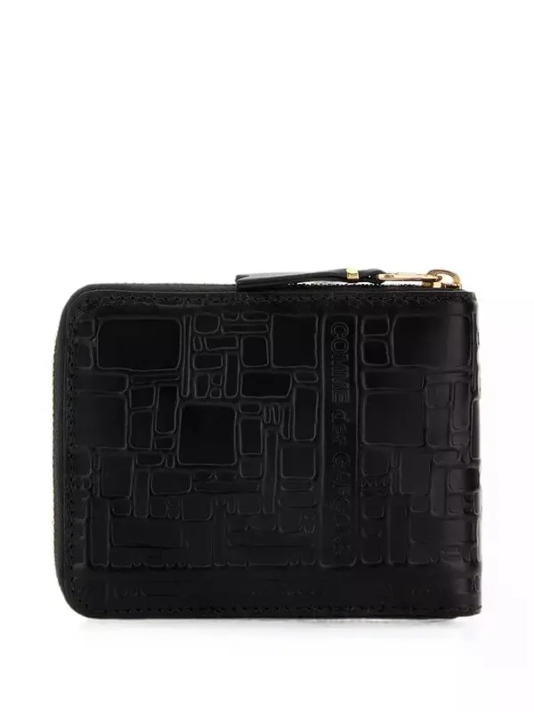 Comme Des Garçons Logo-embossed Leather Wallet