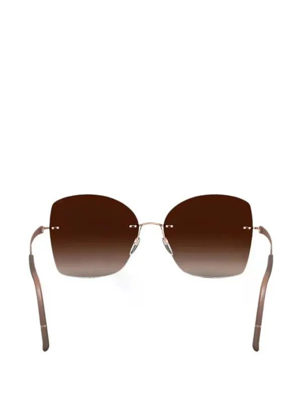 SILHOUETTE Rimless Geometric-frame Sunglasses