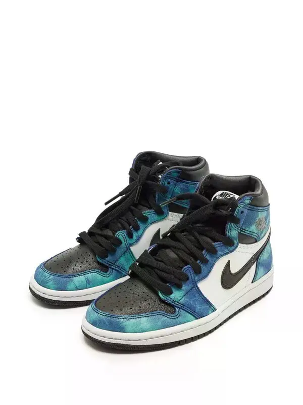 JORDAN 1 Retro Tie Dye High Top Sneakers - Blue
