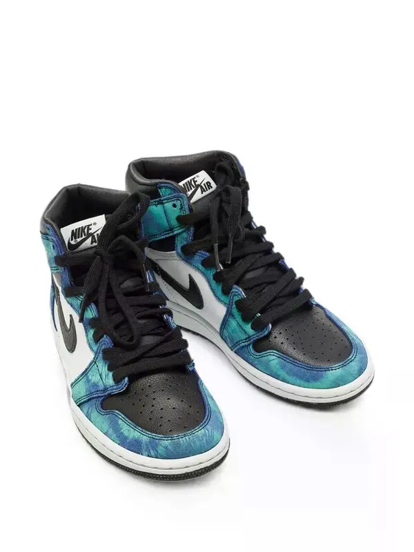 JORDAN 1 Retro Tie Dye High Top Sneakers - Blue