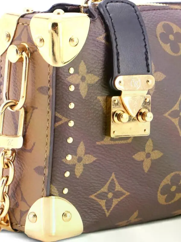 LOUIS VUITTON Slim Soft Trunk Reverse Monogram Canvas Shoulder Bag