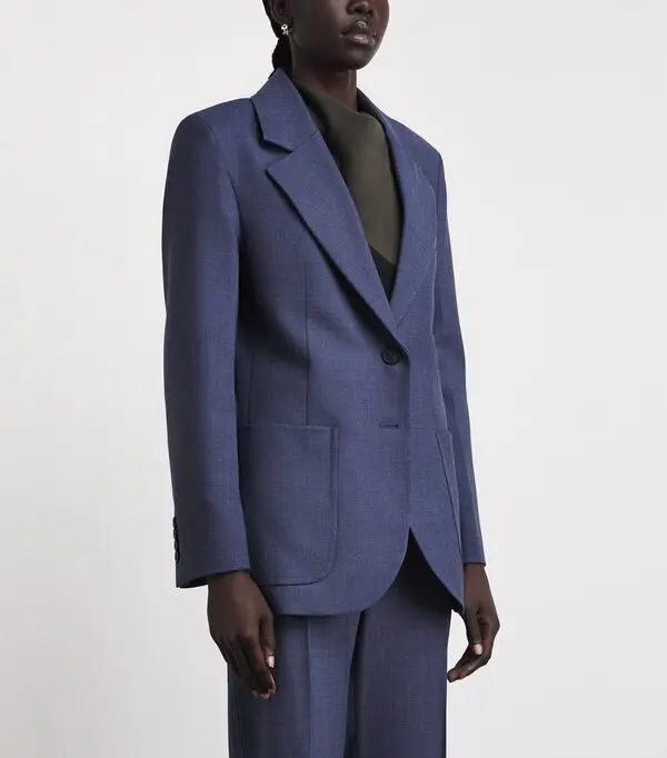 Victoria Beckham Katherine Single-breasted Blazer - Blue