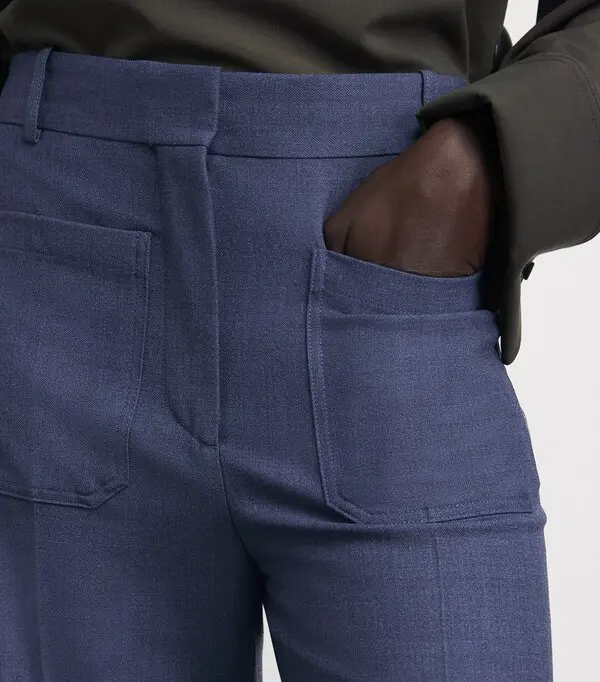 Victoria Beckham Alina Tailored Wide Leg Trousers