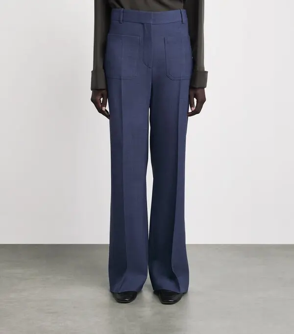 Victoria Beckham Alina Tailored Wide Leg Trousers