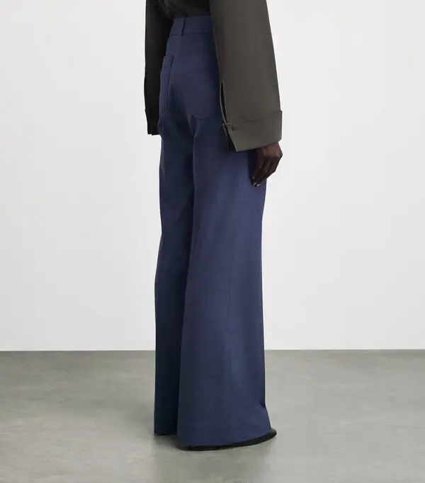 Victoria Beckham Alina Tailored Wide Leg Trousers