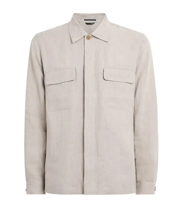 Sunspel Linen Overshirt