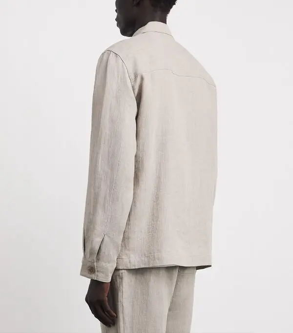 Sunspel Linen Overshirt