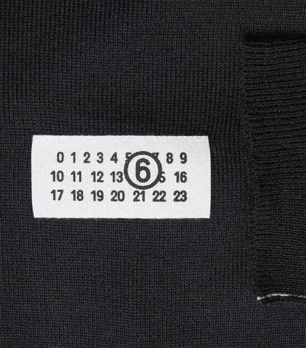 MAISON MARGIELA Virgin Wool-blend Numeric Tab Sweater