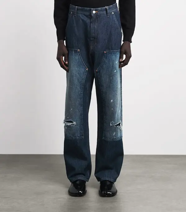 MAISON MARGIELA Distressed Straight Jeans