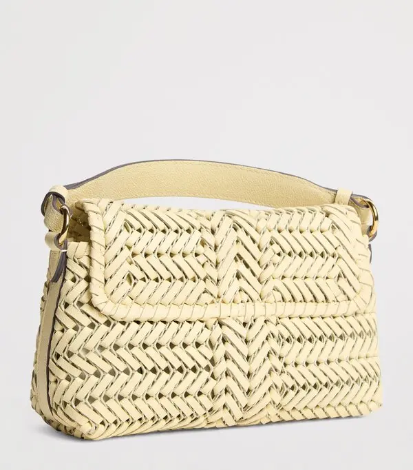 ANYA HINDMARCH Woven Leather Cross-body Bag - Yellow