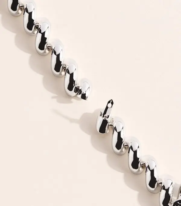 Eddie Borgo Plated Torsade Chain Necklace - Silver