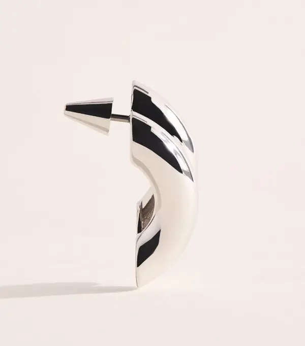 Eddie Borgo Plated Torsade Stud Earrings - Silver