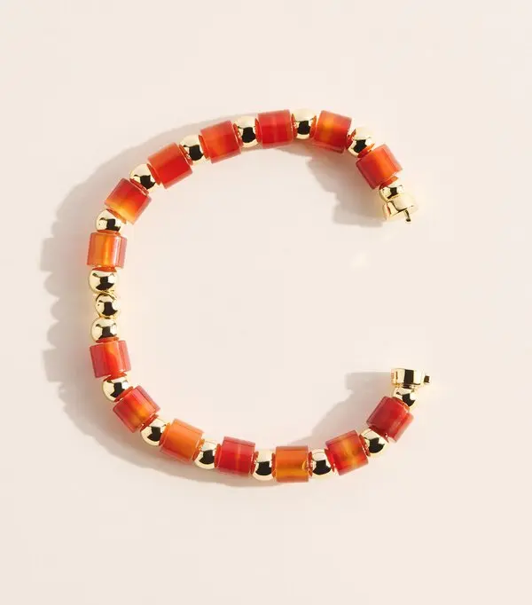 Eddie Borgo Gold-plated Carnelian Marcy Bracelet