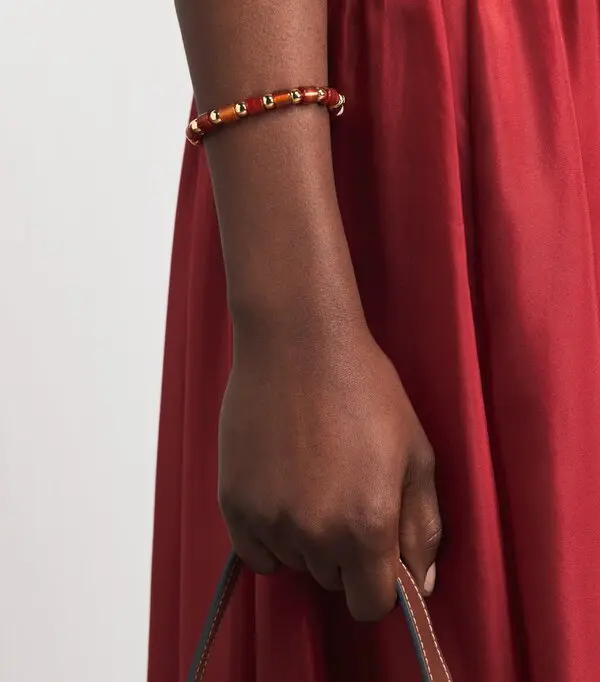 Eddie Borgo Gold-plated Carnelian Marcy Bracelet