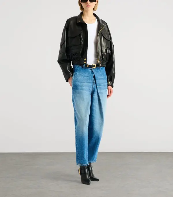 Balmain Lambskin Bomber Jacket