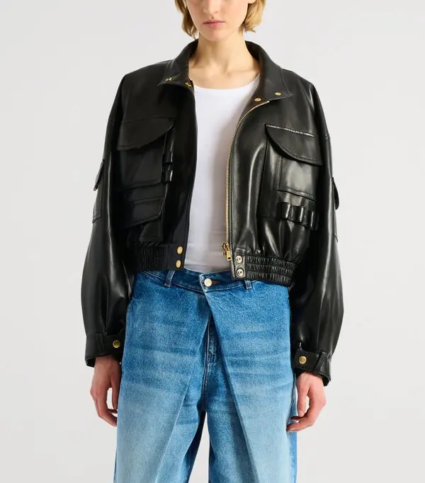 Balmain Lambskin Bomber Jacket