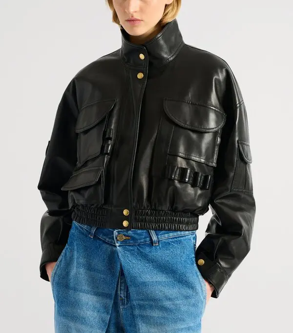 Balmain Lambskin Bomber Jacket