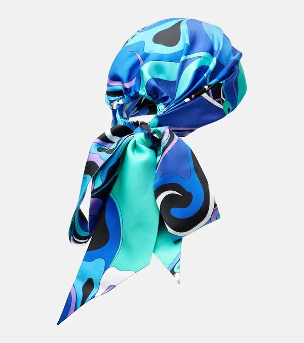 Emilio Pucci Iride Silk Twill Head Wrap