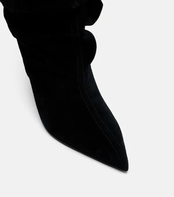 Balmain Suede Over-the-knee Boots