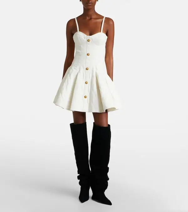 Balmain Suede Over-the-knee Boots