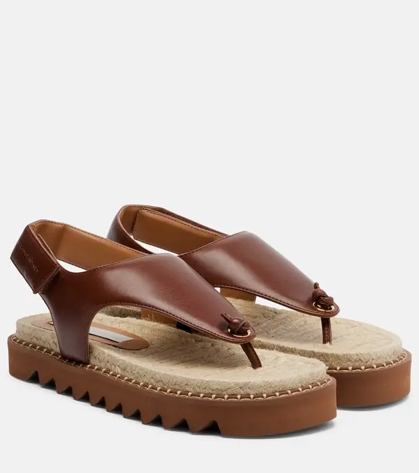 Stella McCartney Gaia Thong Sandals - Brown
