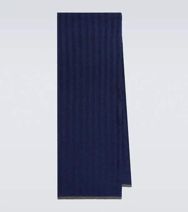 Brunello Cucinelli Cashmere Scarf - Blue