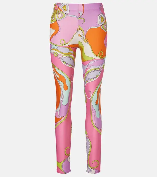 Emilio Pucci Orchidee Leggings