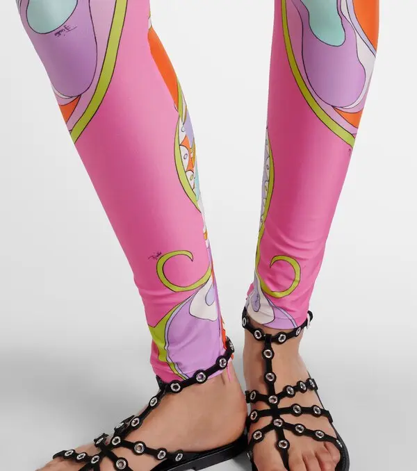 Emilio Pucci Orchidee Leggings