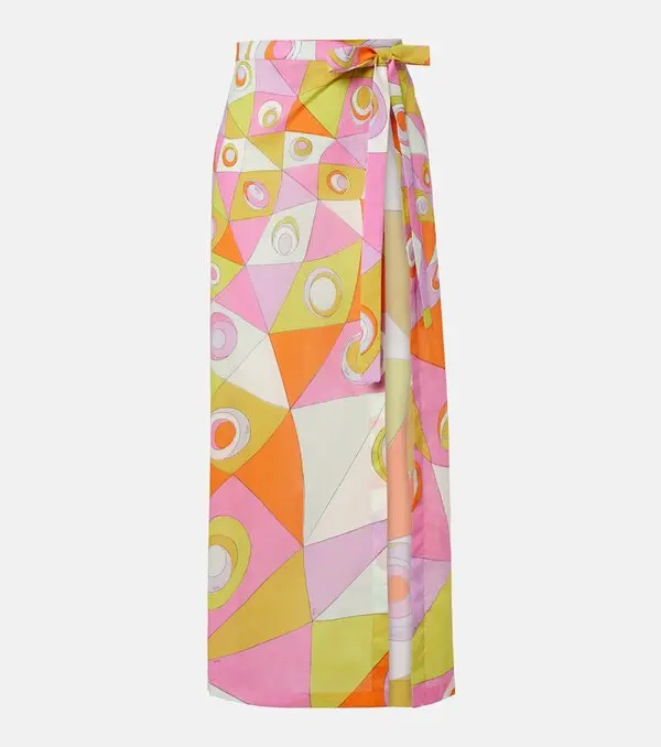 Emilio Pucci Orchidee Cotton Beach Cover-up