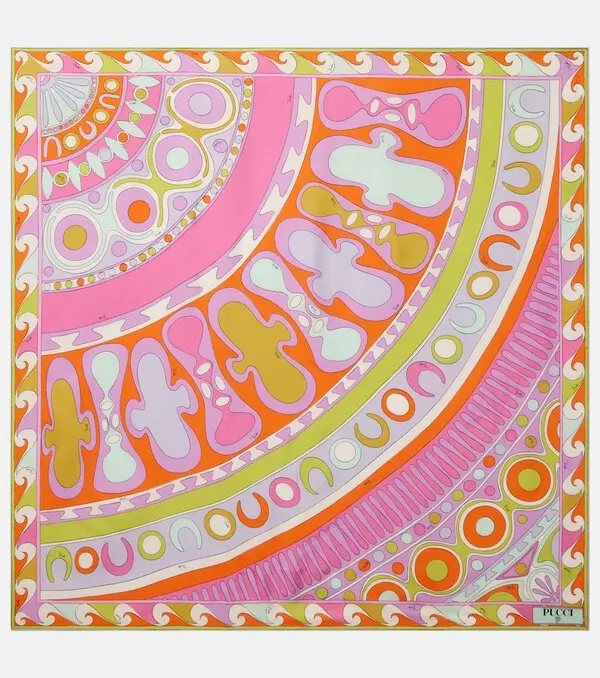 Emilio Pucci Soleil Silk Twill Scarf - Multicoloured