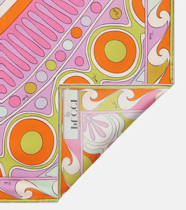 Emilio Pucci Soleil Silk Twill Scarf - Multicoloured