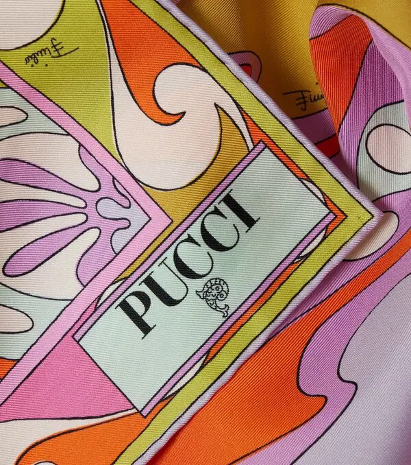 Emilio Pucci Soleil Silk Twill Scarf - Multicoloured